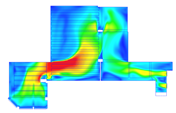 CFD simulation - Bercy Accord Hôtel Aréna - EOLIOS Ingénierie